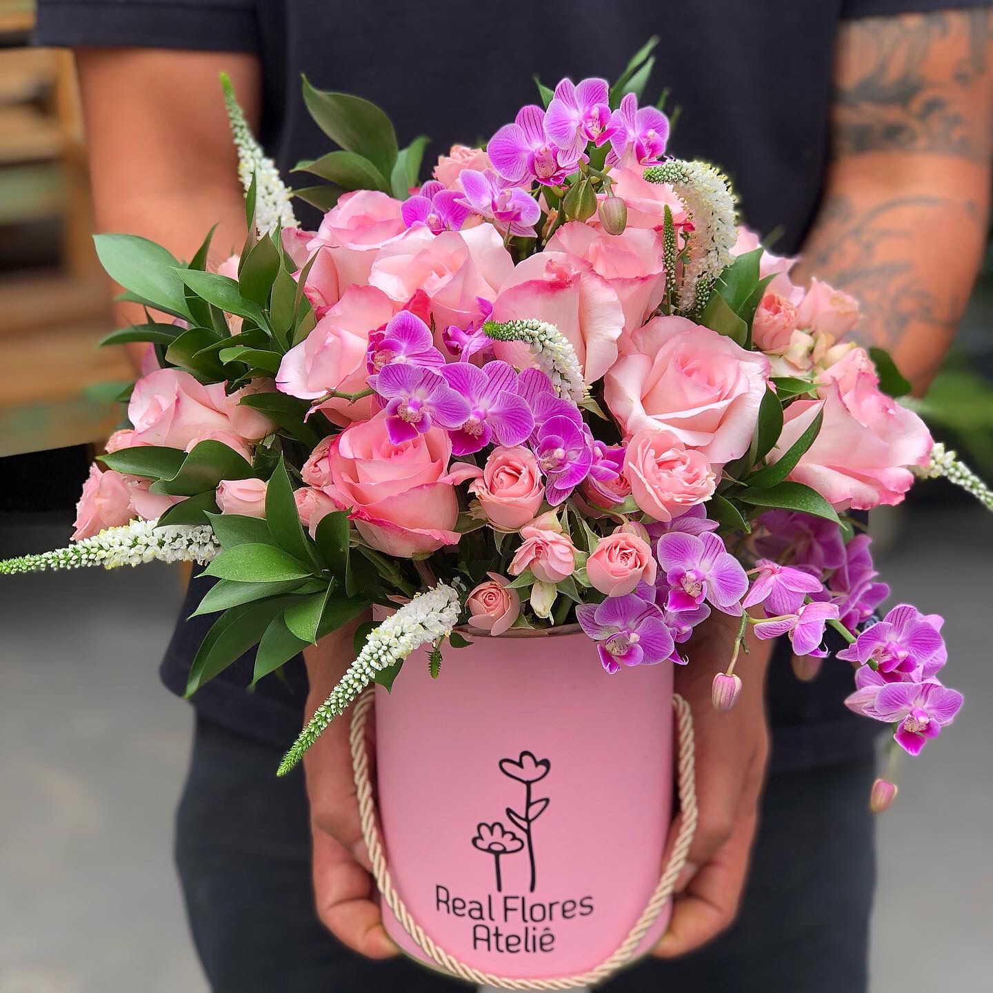 Mini Box Rose – Real Flores